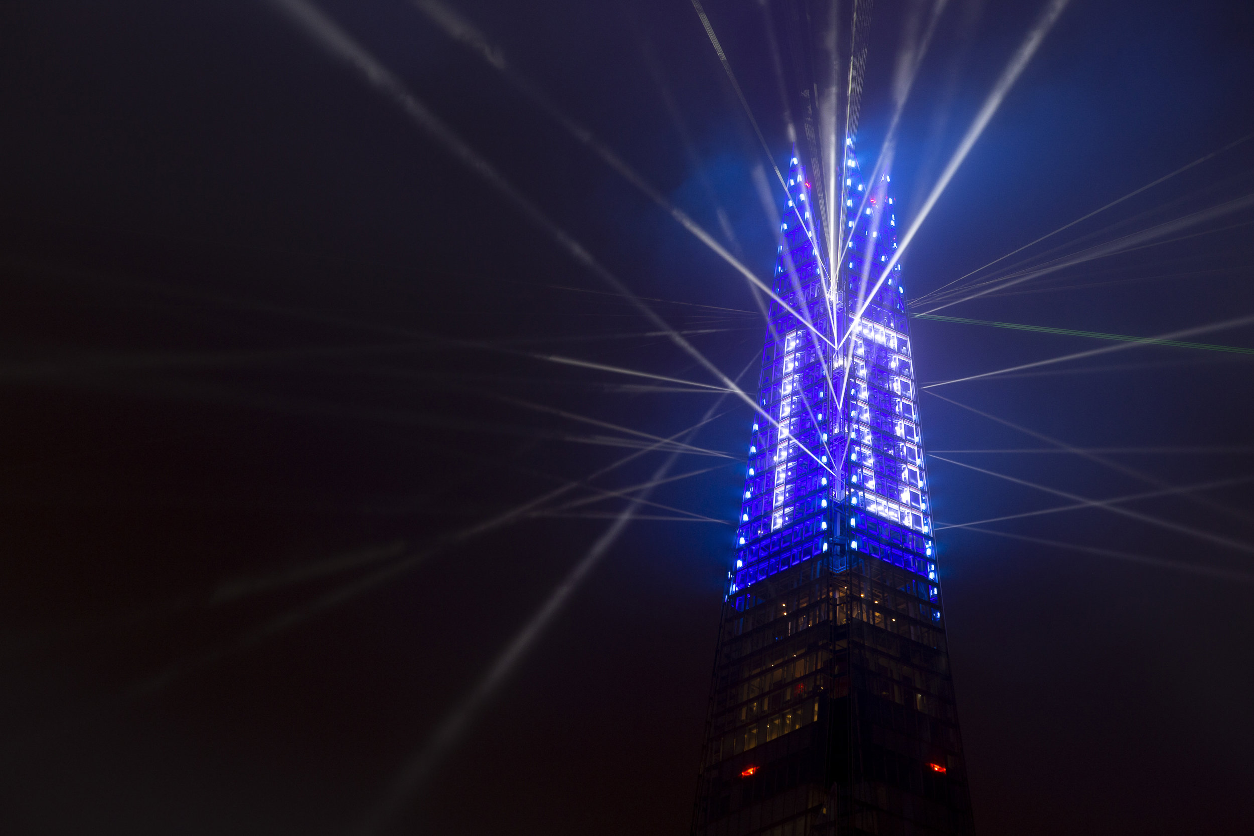 The Shard | The Shard Welcomes 2021 with a Dazzling Light Show
