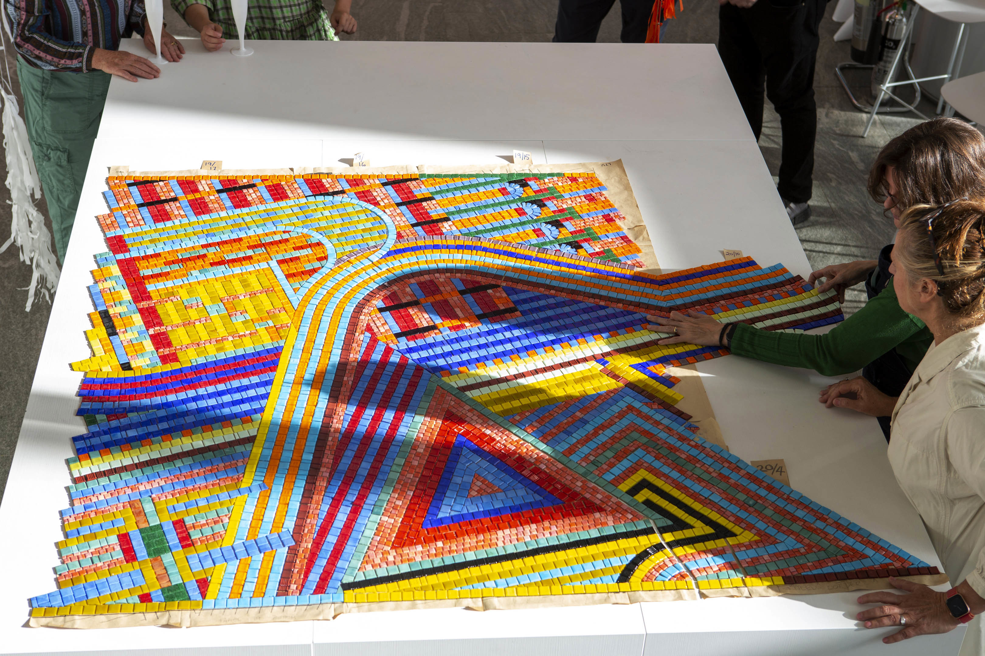 Artist in Residence, London School of Mosaic | The Shard Mosaic Panel